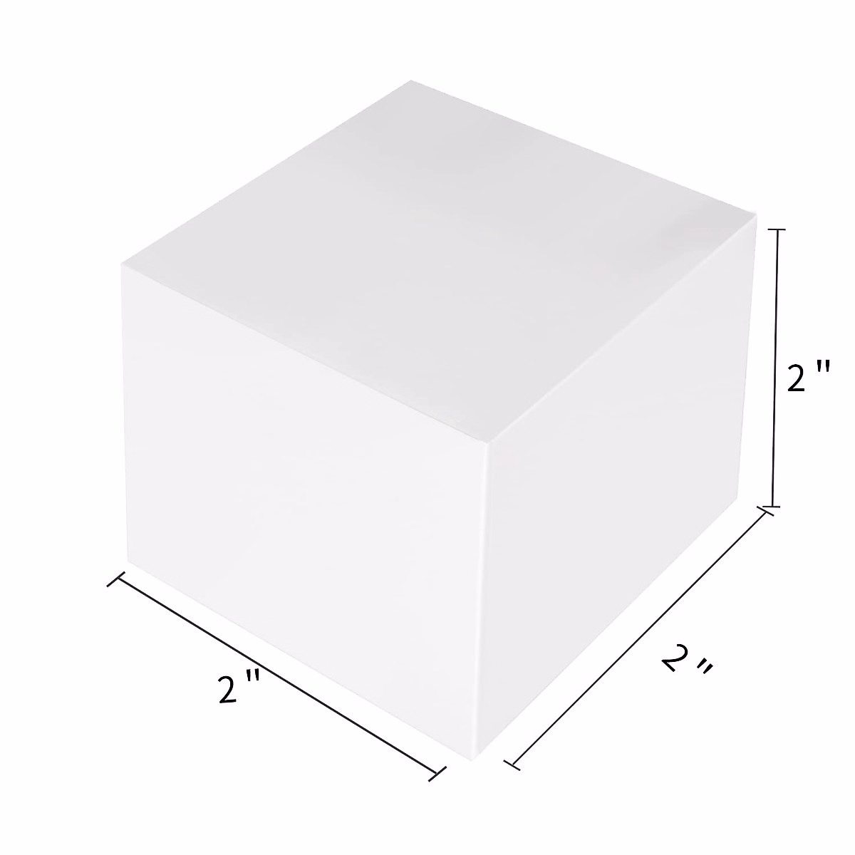 DOYIDE 100 Pack Small Gift Boxes, 2x2x2 Inches Favor Boxes White Paper Gift Boxes with Lids for Presents, Crafting, Cupcake Boxes, Gifts, Candy Boxes for Wedding Party Bridal Shower Baby Shower Favors