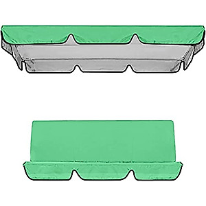 KFJZGZZ Replacement Cover Swing Ceiling Cloth Rain Cover Outdoor Awning Courtyard Patio Lawn & Garden Tree Swing for Adults Couch (0-Green, One Size)