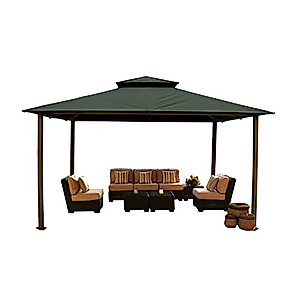 Paragon-Outdoor GZ584EG Soft Top Soft Top Barcelona Gazebo, Grey, 10' x 12'