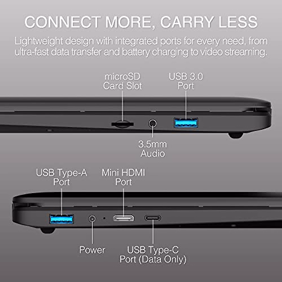 Packard Bell 15.6 inch Laptop IPS FHD 1920 x 1080 Resolution Laptop Computer, Intel Celeron N4020, UHD Graphics 600, 4GB Ram 128GB SSD, Micro SD Slot, Windows 11 in Home S Mode, 2MP Camera, Speakers