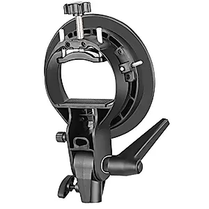 Neewer S-Type Bracket Holder with Bowens Mount for Speedlite Flash Snoot Softbox Beauty dish Reflector Umbrella