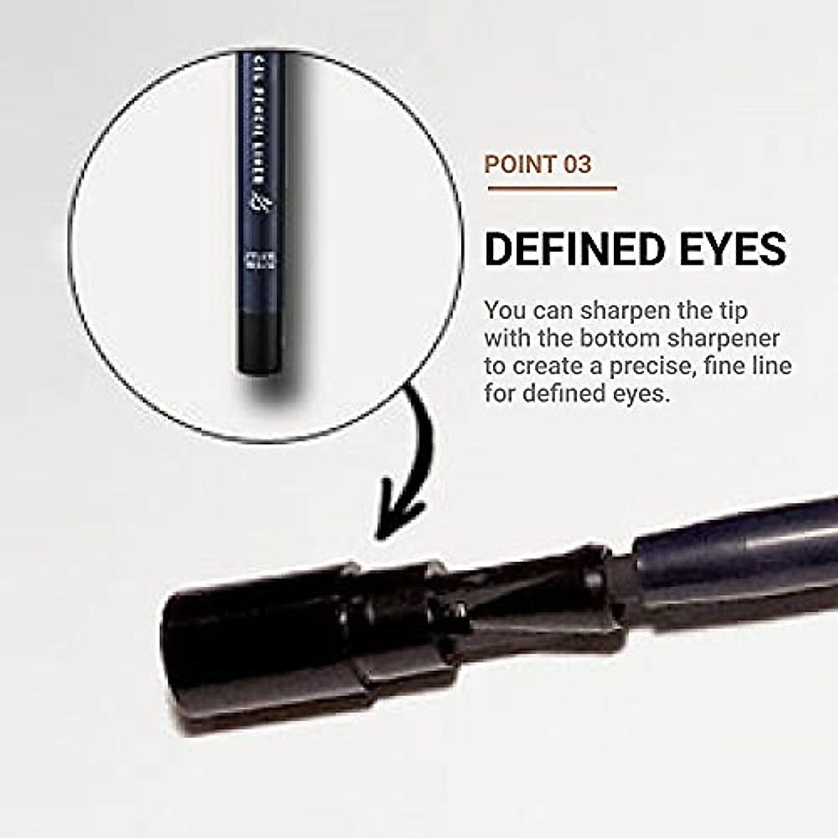 ETUDE Proof 10 Gel Pencil Liner 0.3g (#2 Dark Cacao) | Creamy Gel Texture Eyeliner with Wearable Shades to Create Precise Line Eye Makeup without Efforts, Korean Makeup, Perfect for Gift