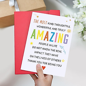 Thank You Card Amazing Gift Card Veterans Day Cards Gifts for Grandpa Christmas Gift Staff Custodian Employee Appreciation Gifts Customer Service Appreciation Encouragement Card Stocking Stfufers