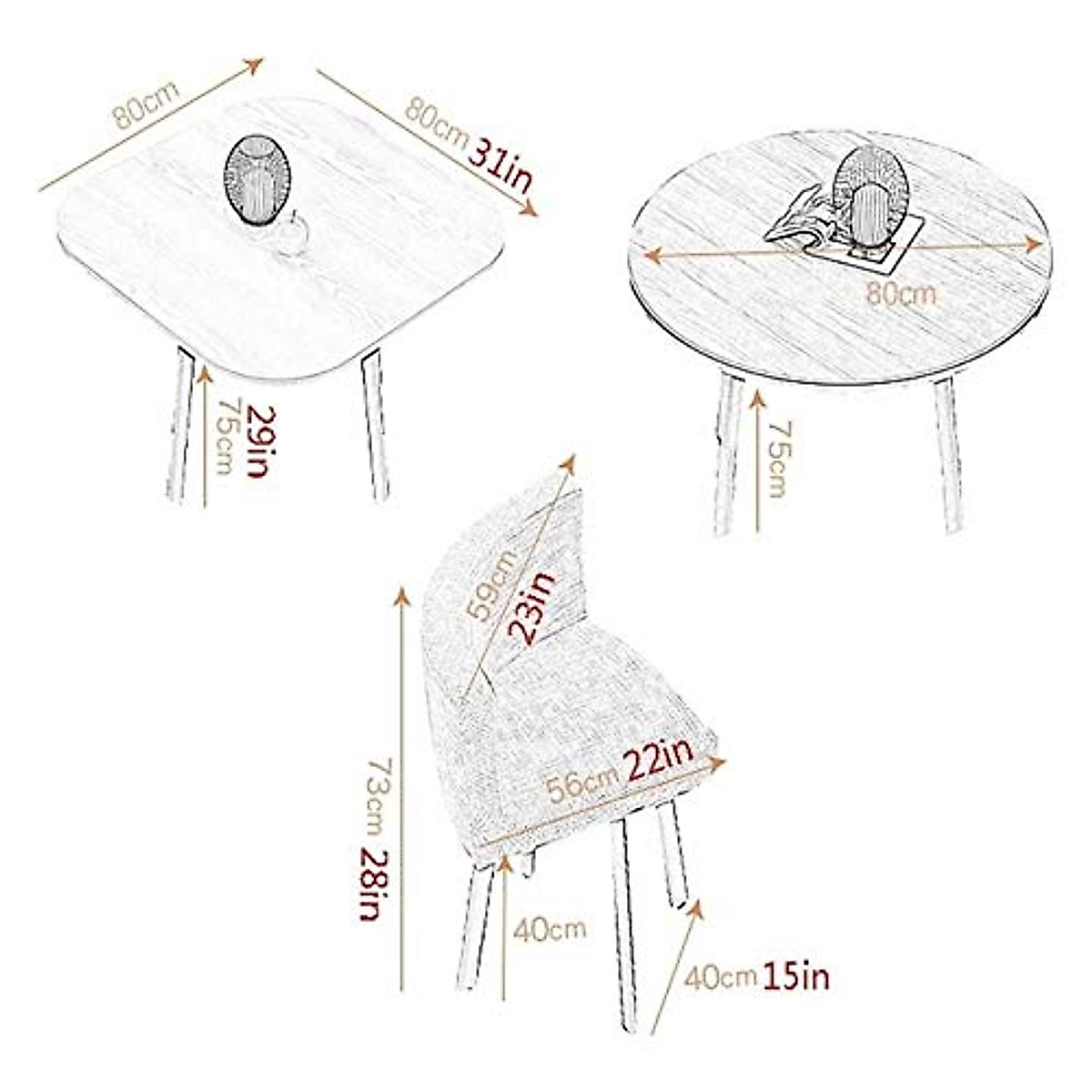 IWQHQXR Office Conference Table, Kitchen Living Room Dining Table Tempered Glass Table Top Metal Feet 1 Table 4 Chairs Modern Home Living Room (Color : Black) (Color : White+Yellow)