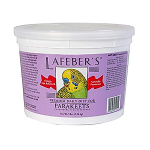 LAFEBER'S Premium Daily Diet Pellets Pet Bird Food, Made with Non-GMO and Human-Grade Ingredients, for Parakeets (Budgies), 5 lb