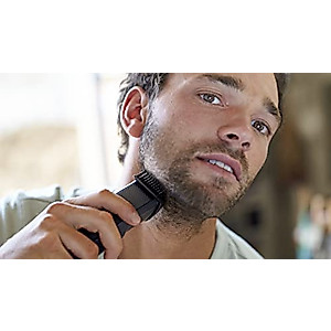Philips Norelco Beard Trimmer and Hair Clipper, Cordless Grooming, Rechargeable, Adjustable Length, Beard Trimmer and Hair Clipper, No Blade Oil Needed, BT3210/41