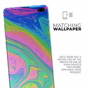 DesignSkinz Neon Color Fushion V3 Protective Vinyl Decal Wrap Skin Cover Compatible with The Samsung Galaxy S20 (Screen Trim & Back Glass Skin)