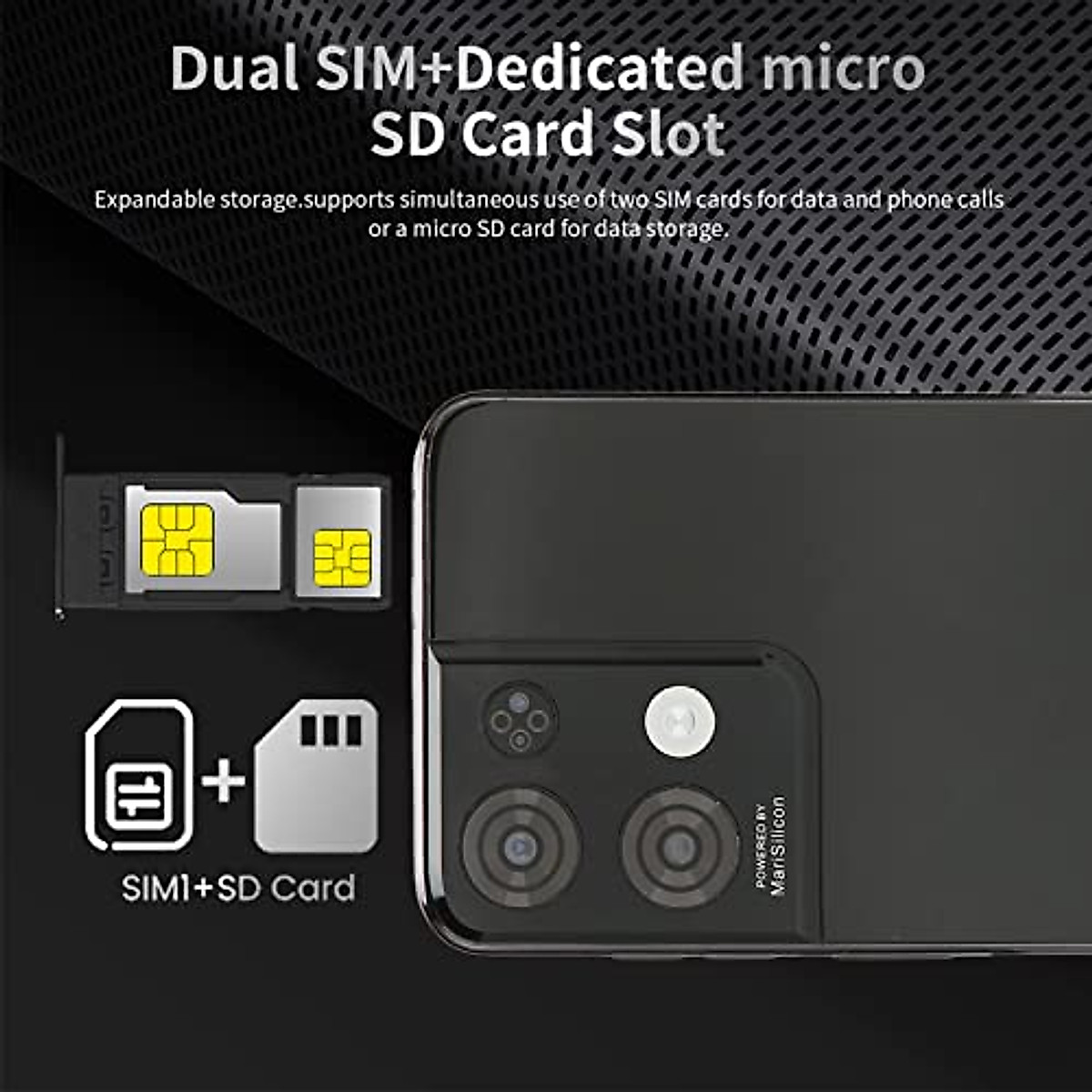 ASHATA Reno 8 Pro Unlocked Android Smartphone Cellphone, 6 inch HD Face Unlock 4G Net Mobile Phone, WiFi BT FM GPS, Dual SIM, 4GB RAM 64GB ROM, 8MP 16MP Camera, 2900mAh Battery, Black(US)