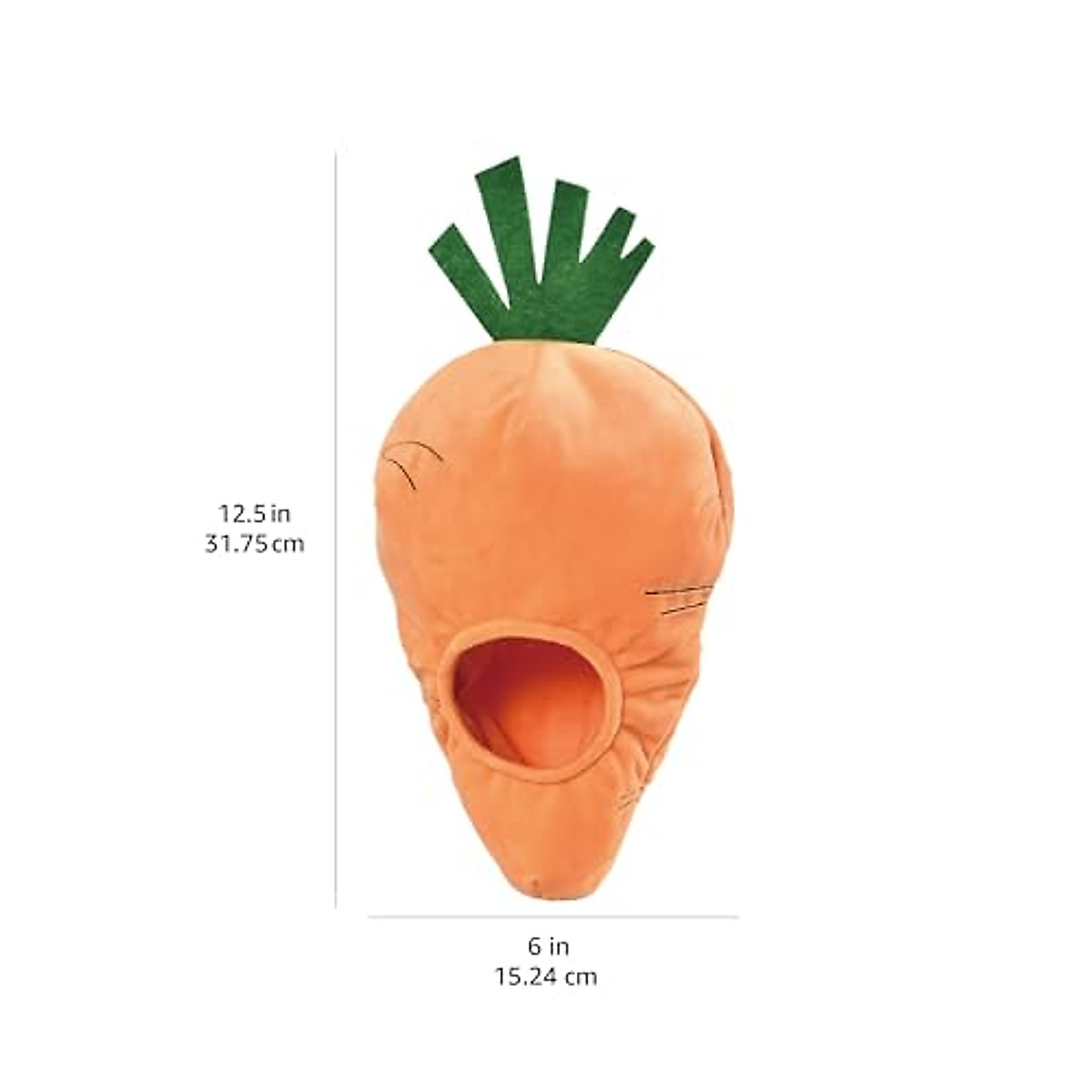 Amazon Basics Hide and Seek Squeaky Dog Plush Toy, Rabbit and Carrot, Orange and white, 5 Pack