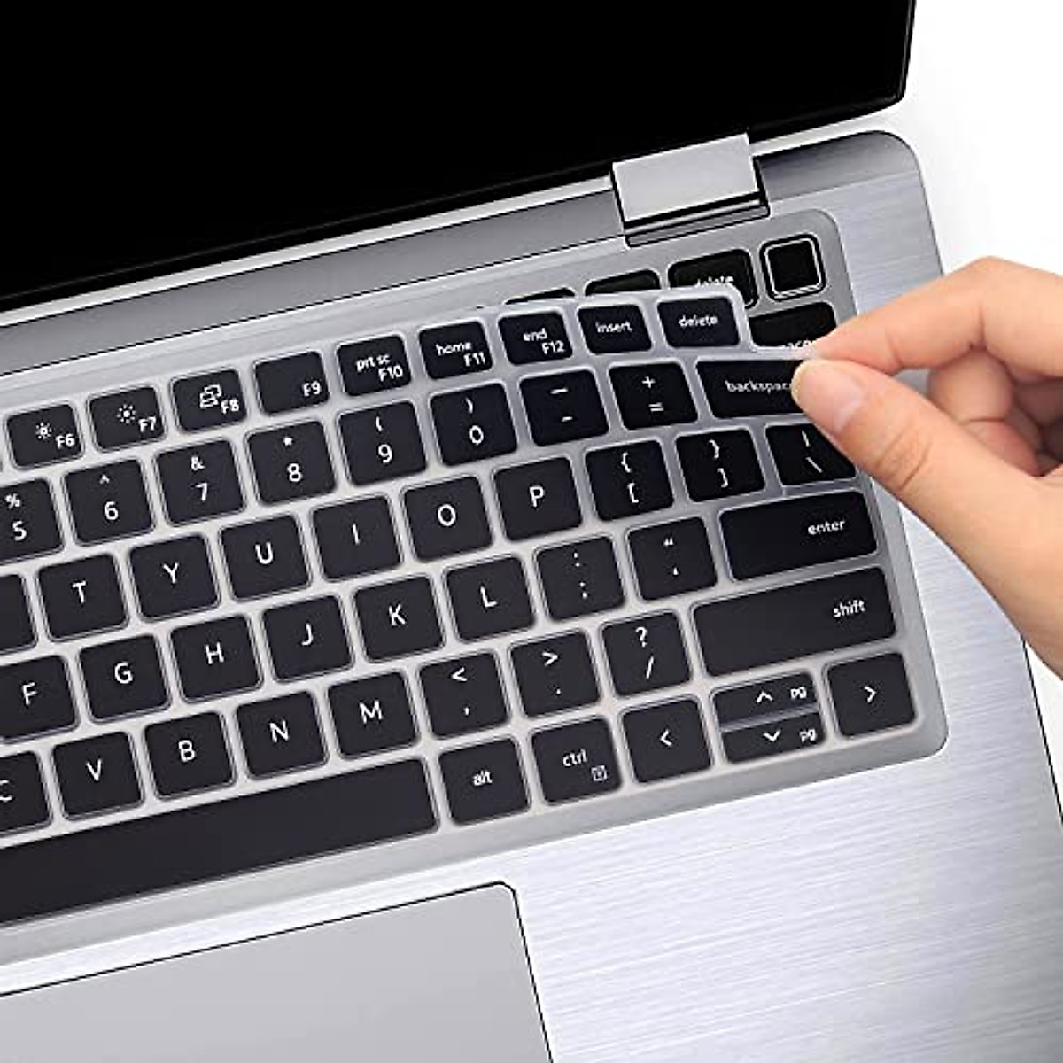 Keyboard Cover Skin for Dell Latitude 14" 7430 7420 7410, Dell Latitude 5430 5431 5420 14", Dell Latitude 7520 15.6" Dell Latitude 9000 9510 9520 9420 9430 Keyboard Protective Cover-Black