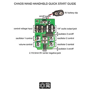 4093 Chaos NAND Handheld DIY Kit - LoFi Drone Oscillator Synth