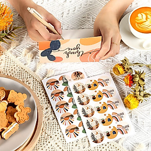 24 Pack Boho Thank You Cards Greeting Cards with Envelopes and Stickers Geometric Thank You Notes Bohemia Greeting Cards Kit for Baby Shower, Wedding, Bridal Shower, Business, 6.3 x 3.94 Inch