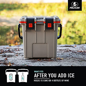 Pelican 20 Quart Elite Cooler (Gun Metal/OD Green)