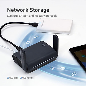 GL.iNet GL-A1300 (Slate Plus) Wireless VPN Encrypted Travel Router & GL-AR300M16-Ext Portable Mini Travel Wireless Pocket Router