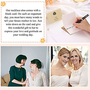 Sincere Mother of The Groom Gifts from Bride, Infinity Heart Mother of The Groom Necklace Mothers Day Gifts for Mom Mother of the Groom Jewelry Birthday Gifts Wedding Gifts