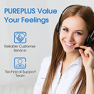 PUREPLUS PRO MWF NSF 53&42 Certified Water Filter Replacement for GE SmartWater, HDX FMG-1, MWFP, MWFA, PL-100, WFC1201, RWF0600A, PC75009, RWF1060, 197D6321P006, Kenmore 469991 Refrigerator, 3Pack