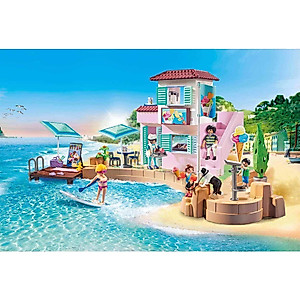 Playmobil Waterfront Ice Cream Shop, Multicoloured