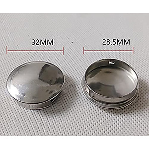 Round Head Plug Tube Pipe Fittings 32MM external diameter Pipe plug cover cap Stainless steel internal diameter 28.5mm 20pcs