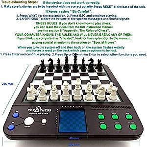 Top 1 Chess 𝗘𝗹𝗲𝗰𝘁𝗿𝗼𝗻𝗶𝗰 𝗖𝗵𝗲𝘀𝘀 𝗦𝗲𝘁 | Chess Sets for Adults | Chess Set for Kids | Voice Chess Computer Teaching System | Chess Strategy Beginners Improving Learning Board Game