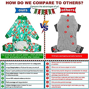 Large Dog Christmas Pajamas for Dogs - Shirts for Big Dogs Xmas Holiday Costume Lightweight Pullover, Christmas Critters Aqua Prints Large Dog Pjs, Pitbull Clothes, Dog Onesie, Christmas Outfit Large