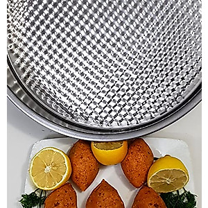 Stainless Steel Raw Meatball Tray 15" (Turkish Cig Kofte)