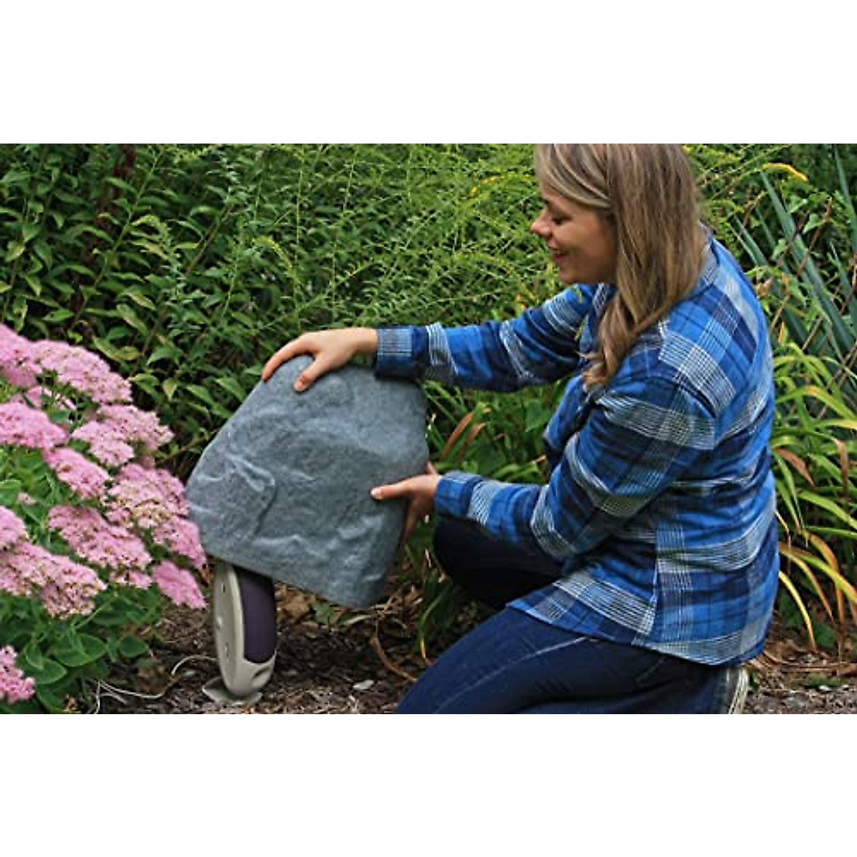 Emsco Group 2187 Landscape Rock - Natural Granite Appearance -Small -Lightweight - Easy to Install