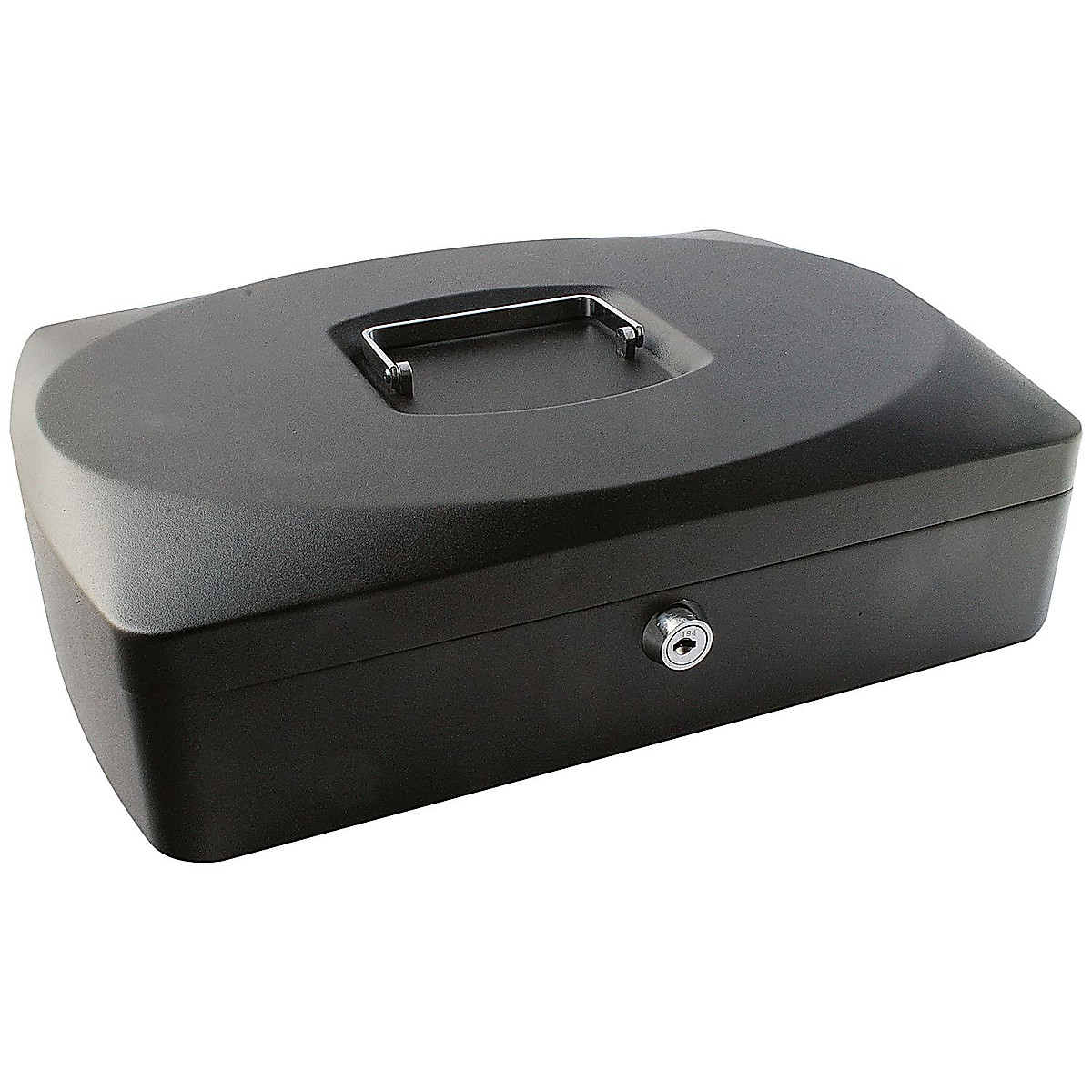 Q-Connect Cash Box 10 Inch Black