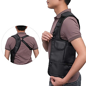 FENICAL Anti- Hidden Underarm Shoulder Wallet Bag Portable Travel Holder Phone Bag for Women Men Unisex (Left Shoulder)