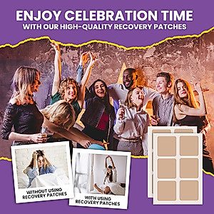 Viory Recovery Patches 60 Pack - Wake Up Refreshed & Energized with Our 100% Natural Ingredients Recovery Patch - Skin-Friendly & Waterproof - Apply Before Drinking - Enhanced Morning Formula