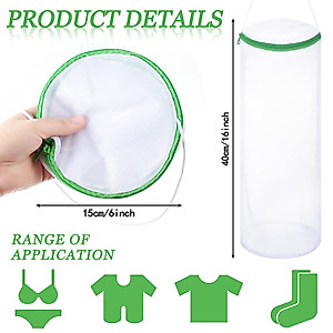 Socks Mesh Wash Bag Hanging Mesh Laundry Bag with Zipper Sock Laundry Bag for Washing Lingerie Bag Underwear Washing Bags for Clothes Bras Dorm Home(3 Pieces)