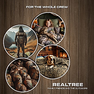 Realtree All Purpose Camo Bedding Full Sheet Set 4 Piece Polycotton Rustic Farmhouse Bedding for Lodge, Cabin & Hunting Bed Set – Perfect for Outdoor Camouflage Bedroom - (54"x 75”)