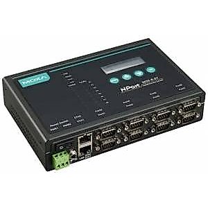 NPort 5650-8-DT-T, 8 Port RS-232/422/485 Serial Device Server, 3 in 1, DB9 Male, 12-48VDC, -40 to 75°C