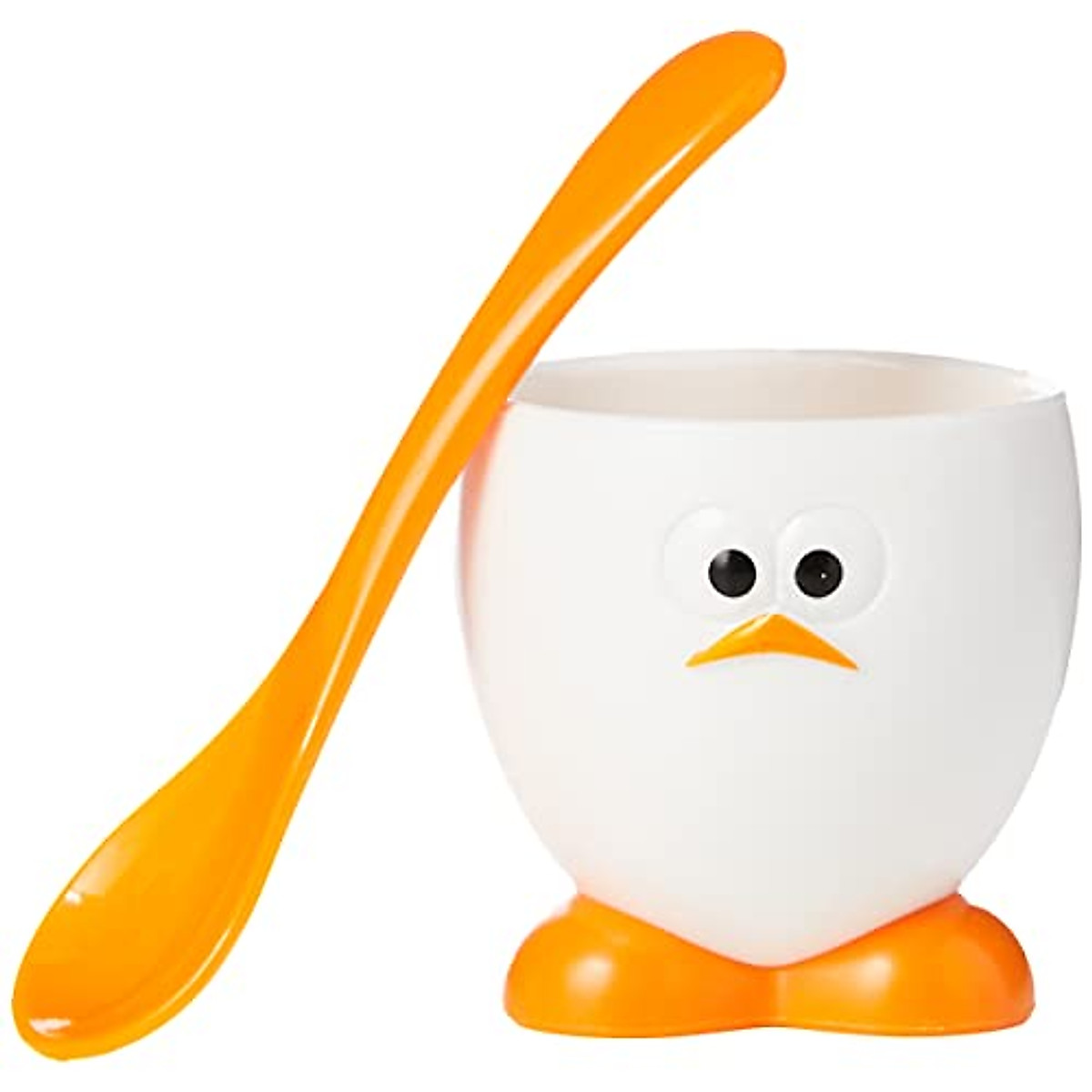MSC International Joie Egghead Hard Boiled Egg Cup Holder with Spoon, 2-Piece Set
