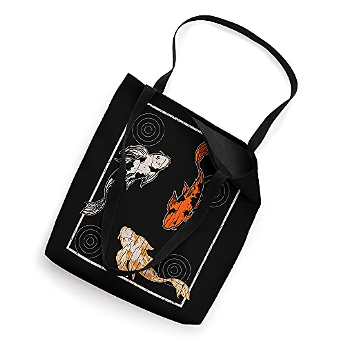 Three Japanese Koi Carp Fish Fun Cool Fishing Lover Graphic Tote Bag