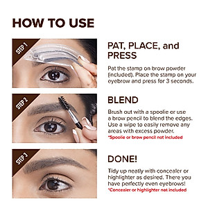 i ENVY BY KISS Brow Stamp Perfect Eyebrow Dark Brown KPBS01