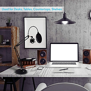 Pyle Dual Suspension Springs and Metal Extension Support Arms, Maximum Mic Arm Extension Distance: 3.1’ ft, Maximum Mic Arm Extension Dst: 3.1’ ft.- Pyle PMKSH24, Black