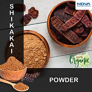 Nova Nutritions Certified Organic Shikakai Powder 16 OZ (454 Gram) - Natural Hair Cleanser & Conditioner