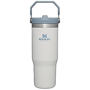Stanley IceFlow Stainless Steel Tumbler with Straw - Vacuum Insulated Water Bottle for Home, Office or Car - Reusable Cup with Straw Leakproof Flip - Cold for 12 Hours or Iced for 2 Days (Fog)