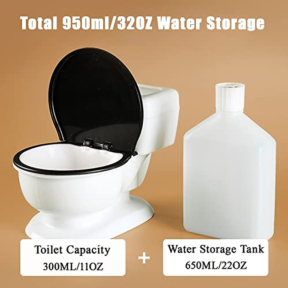 Cat Water Dispenser Toilet Shaped Water Bowl Funny Automatic Toilet Water Bowl Dish Refillable Drinking Fountain for Dogs and Cats