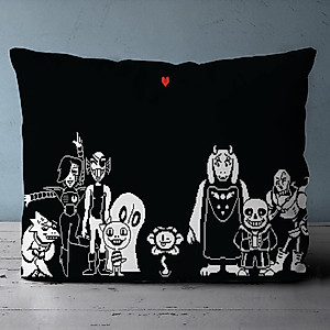 AKARDO Under Legend Tales Game Sans Frisk Duvet Covers, Soft Microfiber Washed Duvet Cover Set 3 Pieces with Zipper Closure,Beding Set (10,Twin (68"x86"))