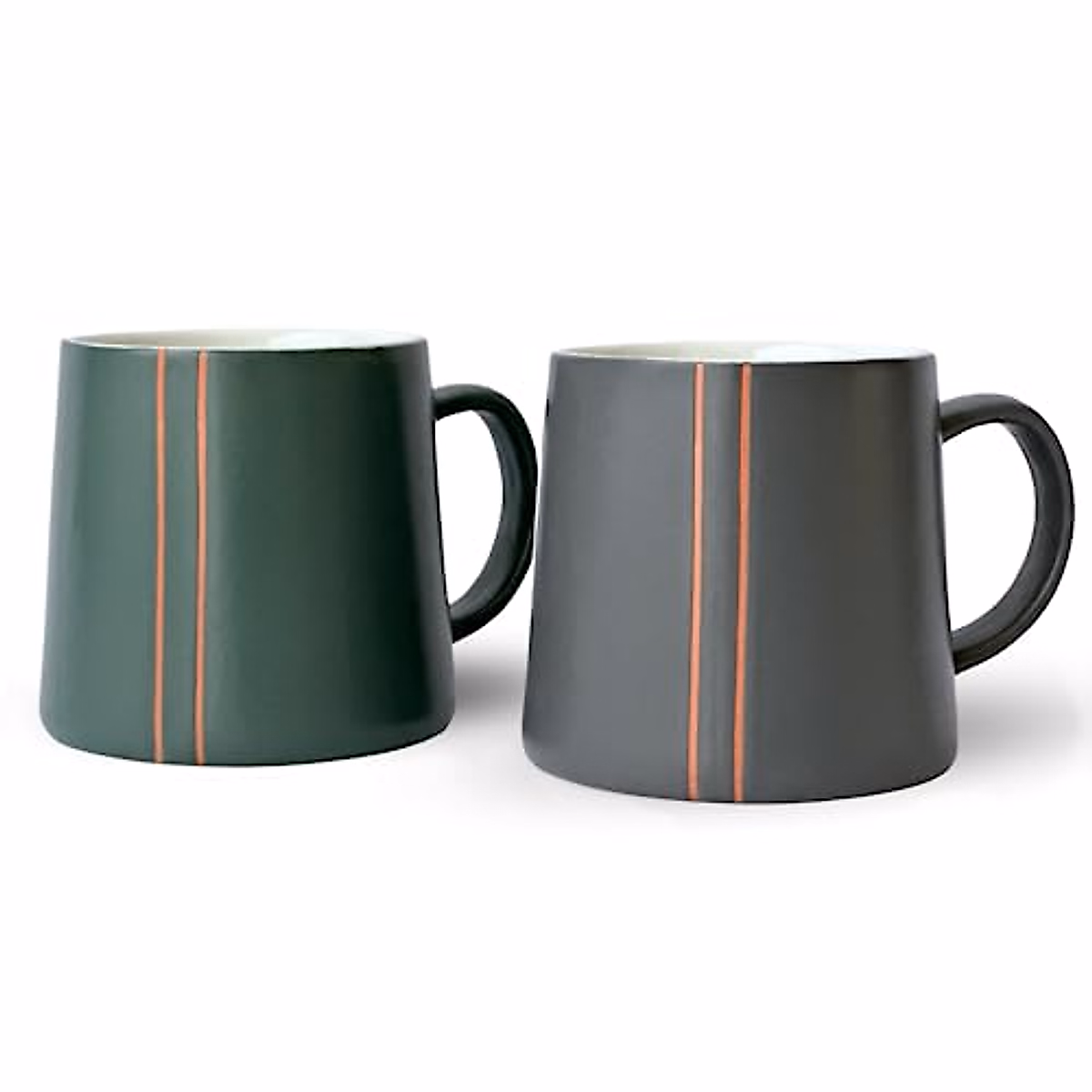 HONED Ceramic Large Coffee Mug Set of 2, 16 oz Coffee Cups, Handcrafted Unique Coffee Mugs or Tea Cup Set, Modern Coffee Mug for Home, Office or Gift, Dishwasher and Microwave Safe