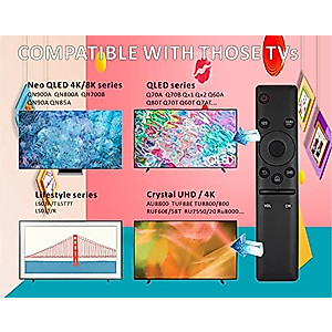 Universal Remote Control for All Samsung TV NEO LED QLED UHD SUHD HDR LCD Frame Curved HDTV 4K 8K 3D Smart TVsV and UN32/40/43/49/50/55/58/65/75 KS Models with 1 Year Warranty