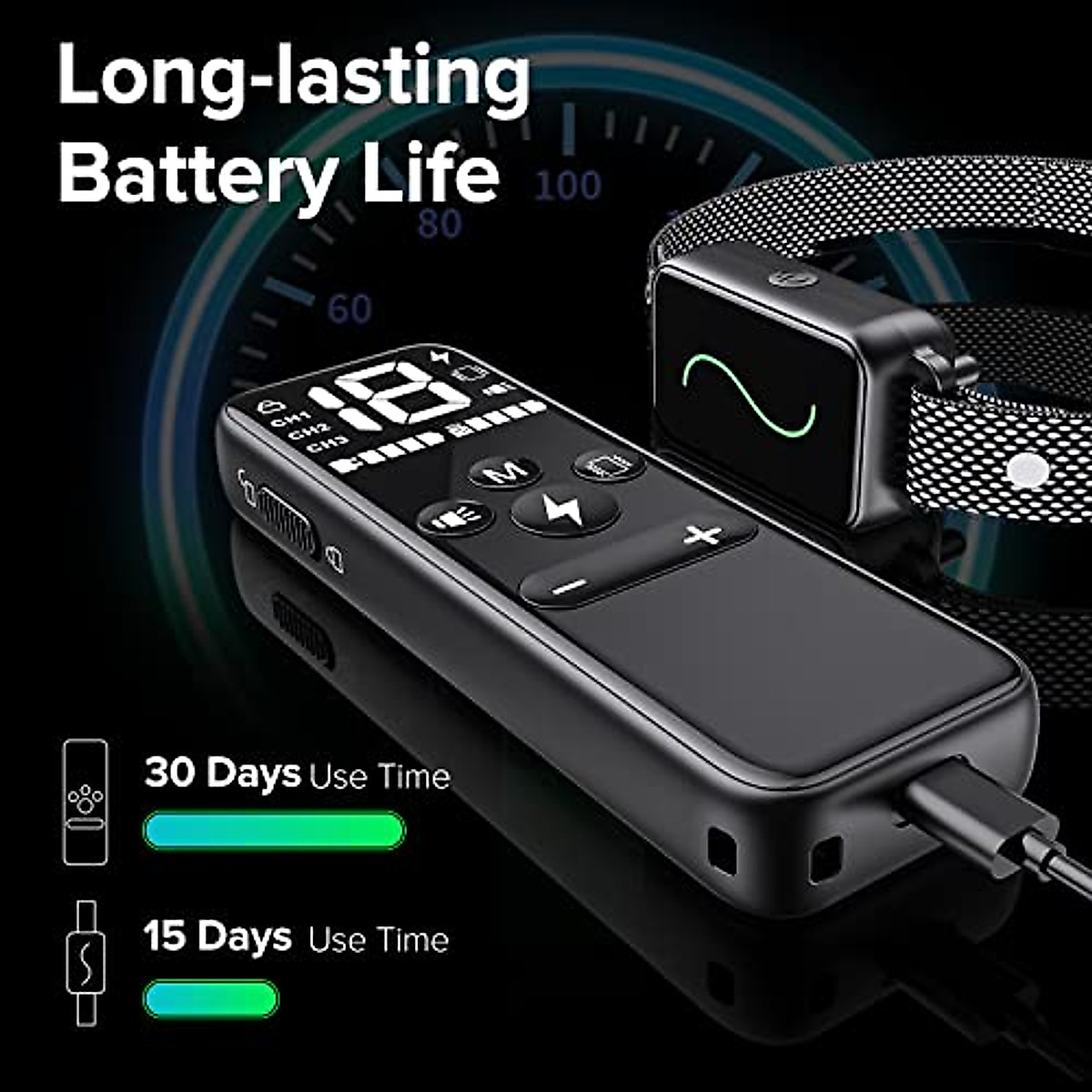 Vsezund Shock Collar, Training Collar with Remote for Small, Medium, Large Dogs with Vibration, Electric Shock, Beep, Security Lock, and Waterproof