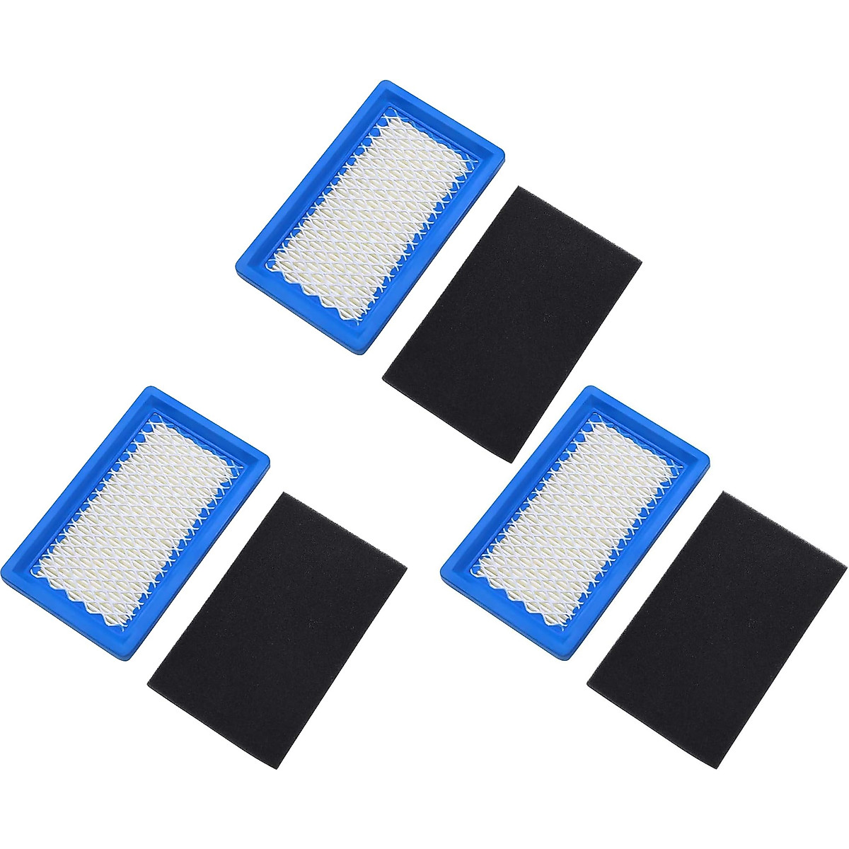 NIEHYICY 3 Pack 17211-ZG9-M00 Air Filter With 17210-ZG9-M00 Pre Filter Replace Honda 08170-ZG9-M00 08170-ZG9-M01 17211-ZG9-M00 17218-ZG9-M00 Fits Honda GXV140 HR215 HRB215 HRC215 HRM195 HRM215