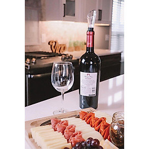 AirVi Electric Wine Opener Kit: Ultimate Wine Companion with Wine Opener, Wine Stopper, Wine Aerator, and Foil Cutter, Enhance Flavor and Maintain Freshness, Ideal Kitchen Gadgets, Four Pieces