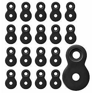 Figure 8 Fastener, Heavy Duty Table Top Fasteners, Desktop Clips Tabletop Connector Bracket (Black) (20) (40)
