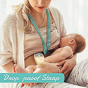 BumbleBee Manual Breast Pump Collector 110ml for Breastfeeding with Suction Base, Neck Strap, Cap and Stopper, Made of Food Grade Silicone