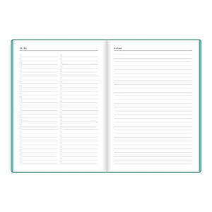 Letts of London Inspire Academic Weekly/Monthly Planner, August 2023 to July 2024, Week-to-View, Sewn Binding, Multilingual, A5 Size, 8.25" x 5.875", Green (C031389-24)