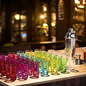 M&N HOME 6-Pack Heavy Base Shot Glass Set, 2-Ounce Shot Glasses