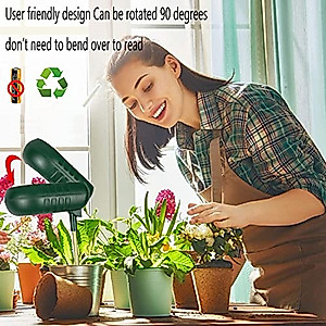 Upgraded 3 in 1 Soil Moisture/PH/Fertility Meter Soil Test Kit Soil Moisture Meter 90 Degree Foldable Soil Test Kit for Lawns, Garden, Farm, House, Indoor, Outdoor, Plants No Battery Needed (A)